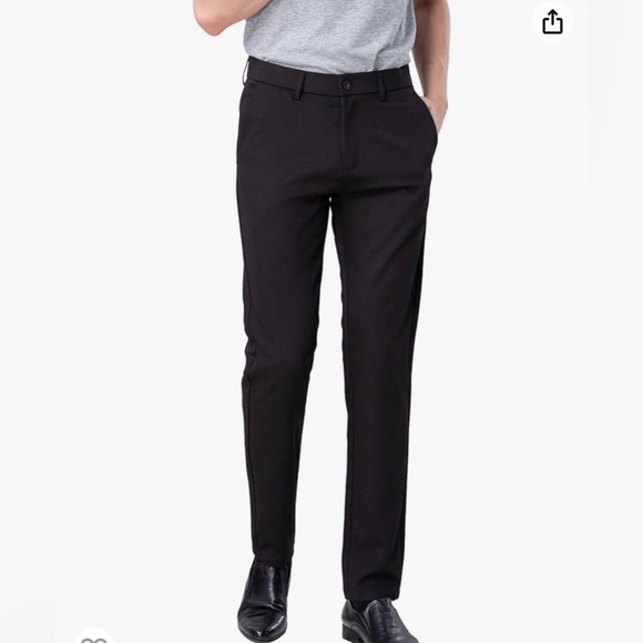 Plaid & Plain | Pants | Plaid Plain Mens Slim Fit Dress Pants | Poshmark
